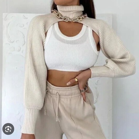 Zara | Sweaters | Zara Turtle Neck Shrug | Poshmark